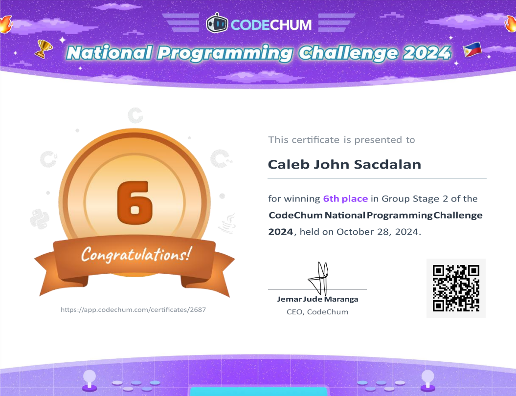 Cj Sacdalan - Fullstack Mobile Application Developer